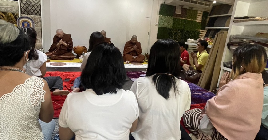 ทำบุญบริษัท Office blessing ceremony